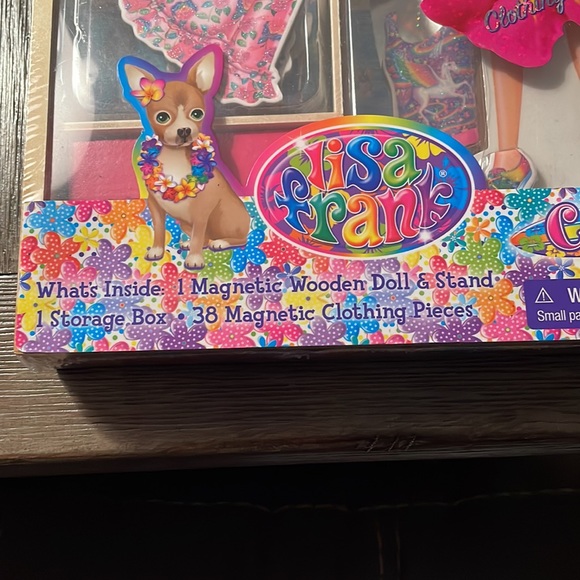 Lisa Frank | Toys | Lisa Frank Magnetic Wooden Dressup Doll | Poshmark